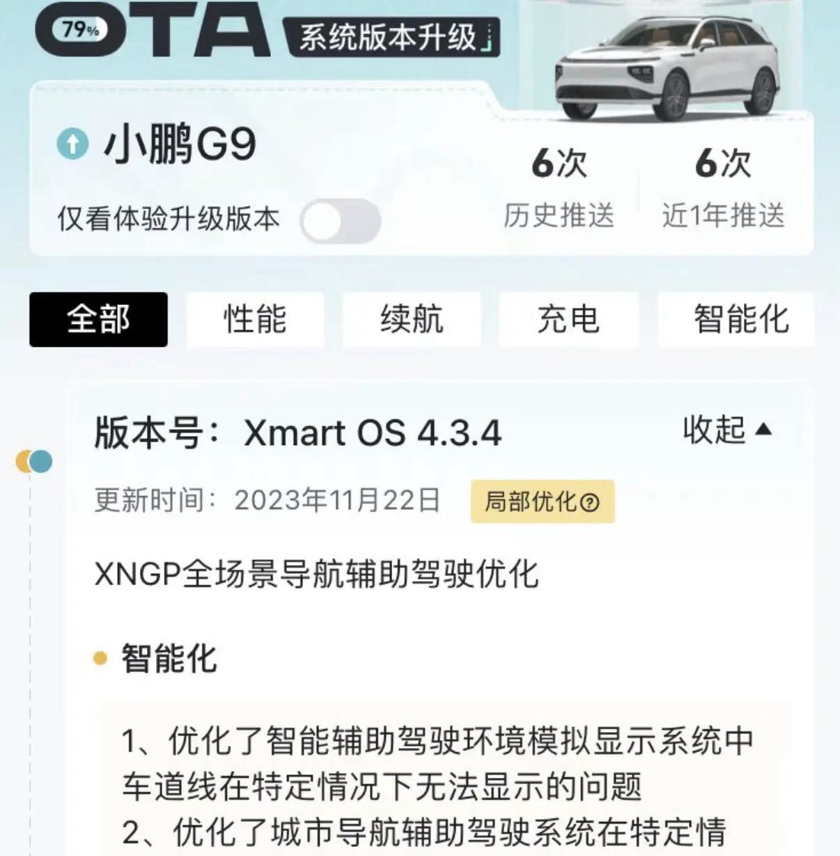 小鹏G9携手XNGP技术推出全新OTA升级，迎来Xmart OS 4.3.4系统革新 | 车评网